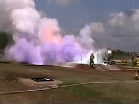 LNG Fire Fighting Demonstration - YouTube