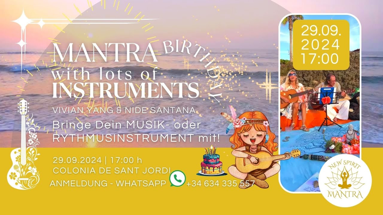 BIRTHDAY MANTRA with lots of INSTRUMENTS | Mallorca - YouTube