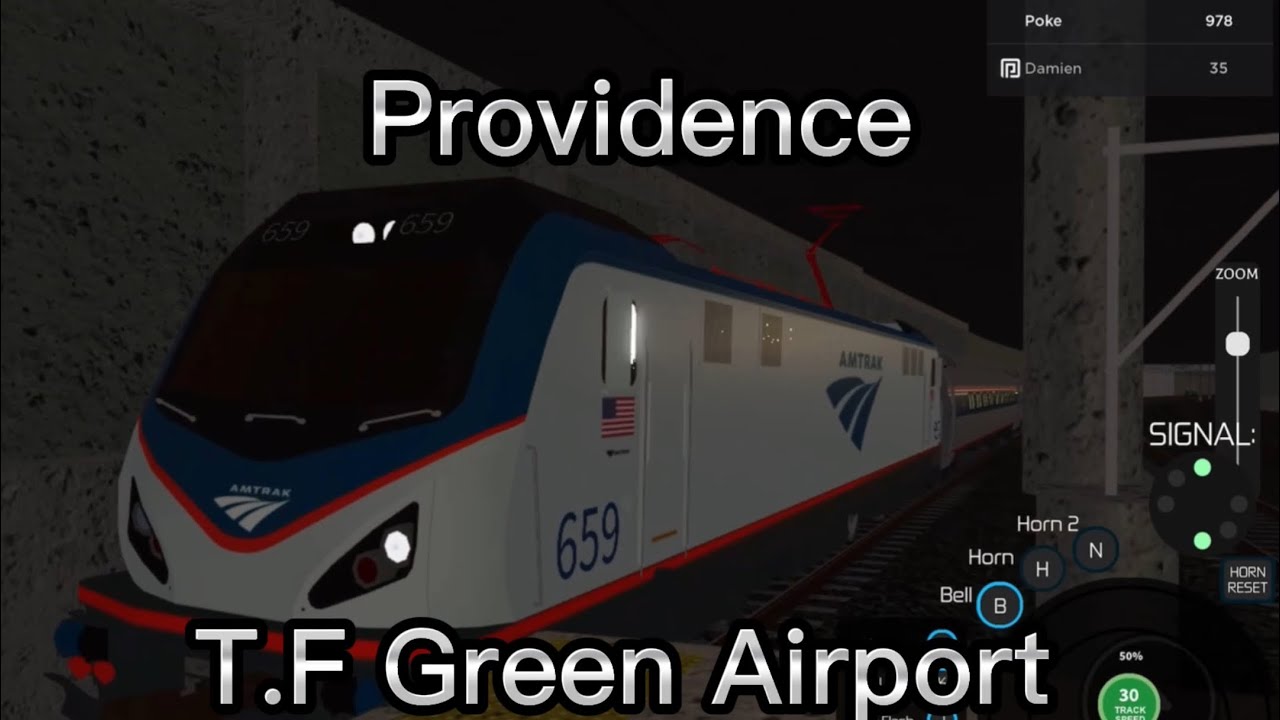 Roblox Railfanning At Providence & T.F Green Airport With Amtrak & MBTA ...