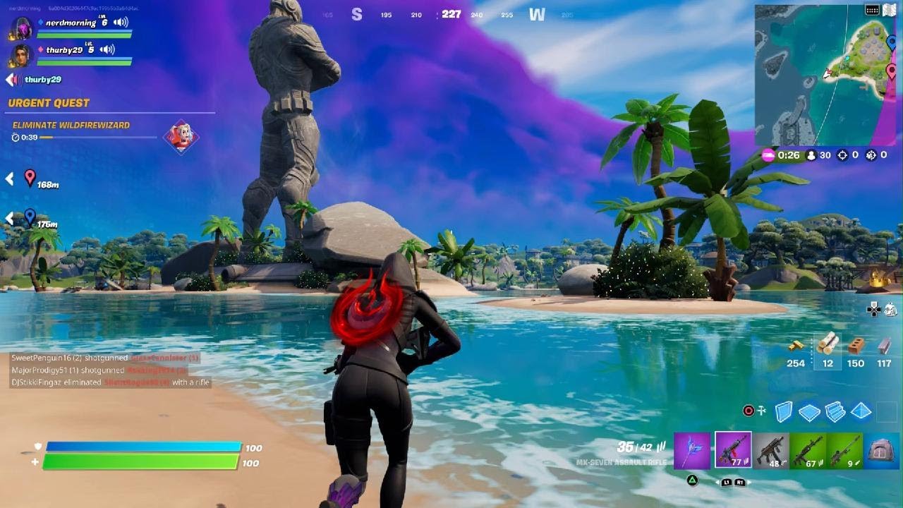 Dwayne Johnson Statue in Fortnite Chapter 3 as The Foundation - YouTube