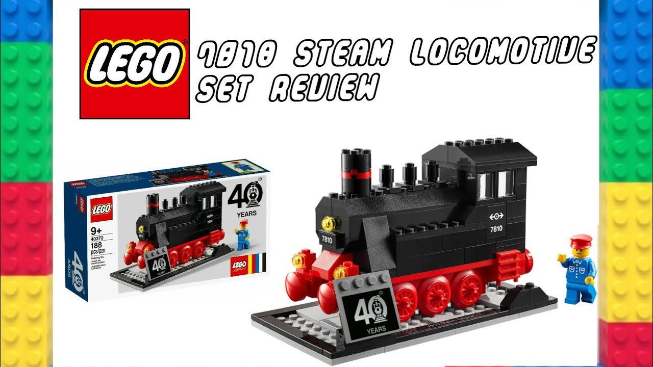Lego 40th Anniversary 7810 Steam Locomotive Set Review - YouTube