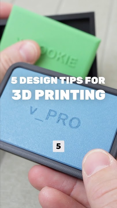 5 Design Tips for 3D Printing 💻 - YouTube