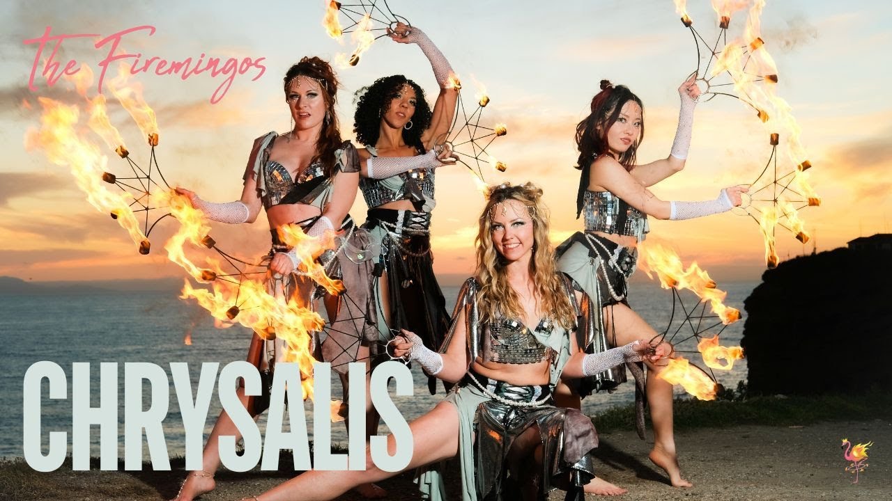 Mesmerizing Mermaid Fire Fan Dance by the Sea // CHRYSALIS Choreography ...