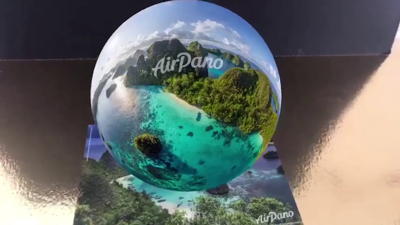 360 video sphere from a physical printed poster ! - YouTube
