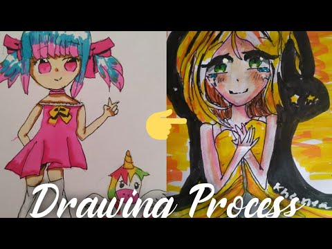 My Drawing Process 2020 //Khansa Art - YouTube