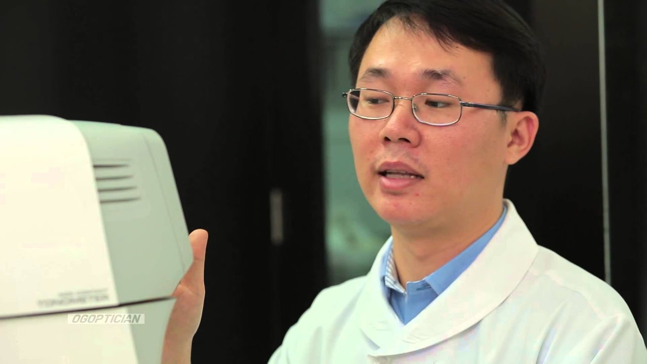 HUVITZ :Non Contact TONOMETER Model HNT7000 ที่ ogoptician - YouTube