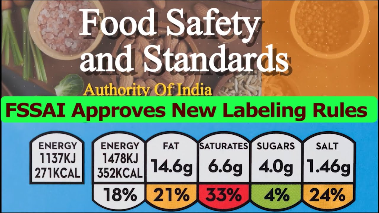 FSSAI Approves New Labeling Rules #fssai #foodnutrition - YouTube