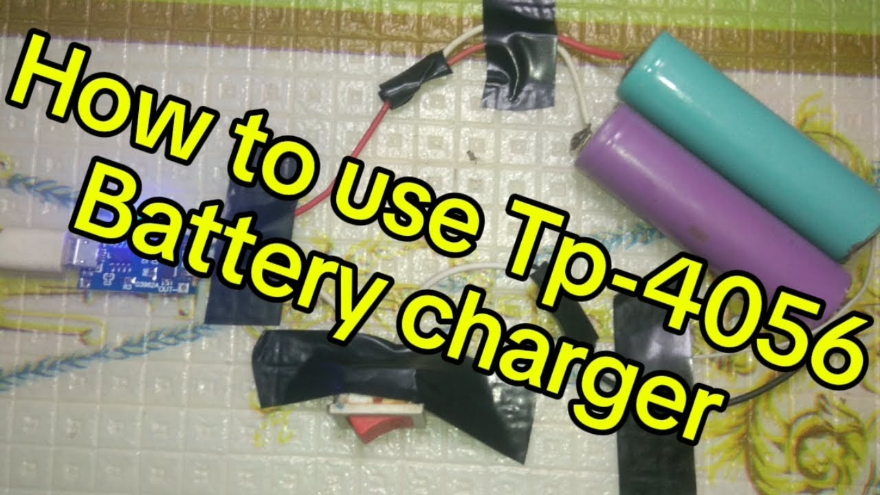 How to use TP-4056 5V 1A card - YouTube