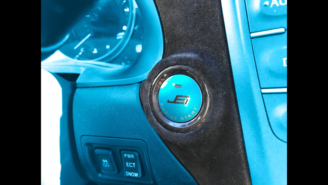 Making A Custom Push Start Button For My Lexus IS! - YouTube