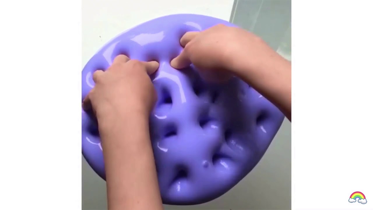 DIY Purple Glossy SLIME!! // SlimeASMRJr - YouTube