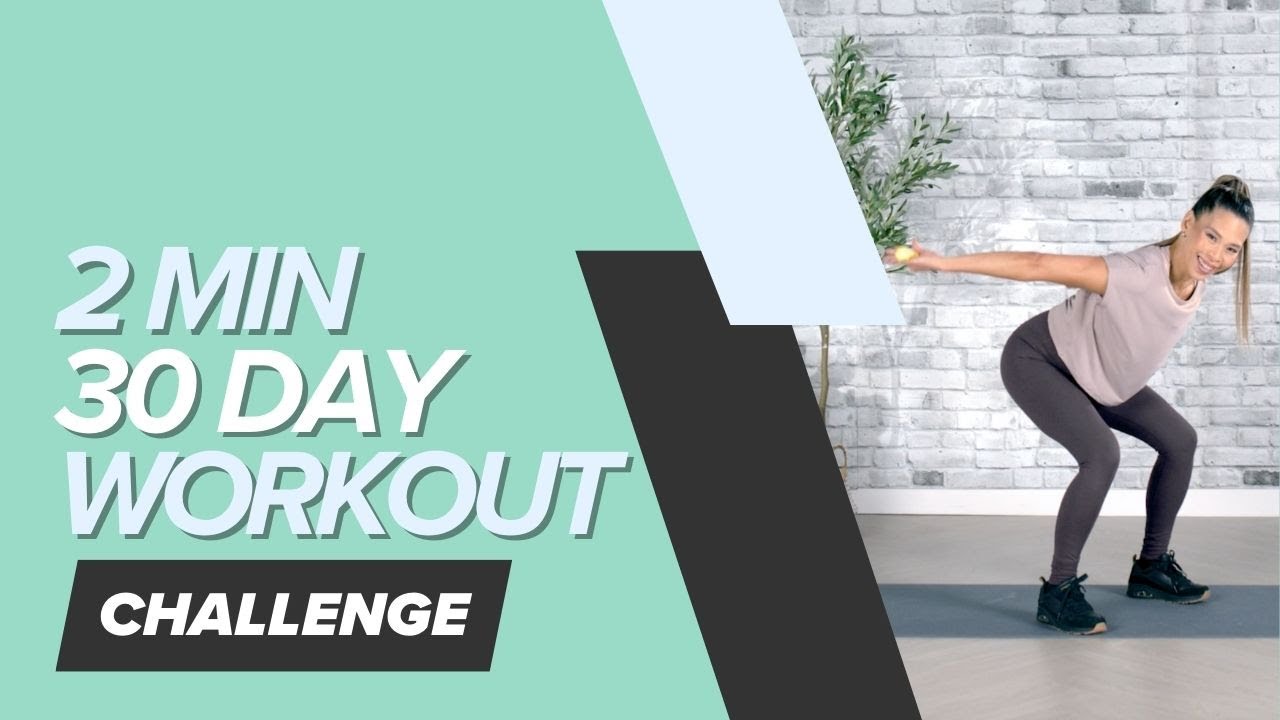 Dynamic Squat Sculpt - 30 Day 2 Minute Workout Challenge - YouTube
