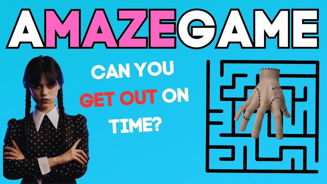 GET OUT of the MAZE l Wednesday Version 👀 👆🖤 - YouTube