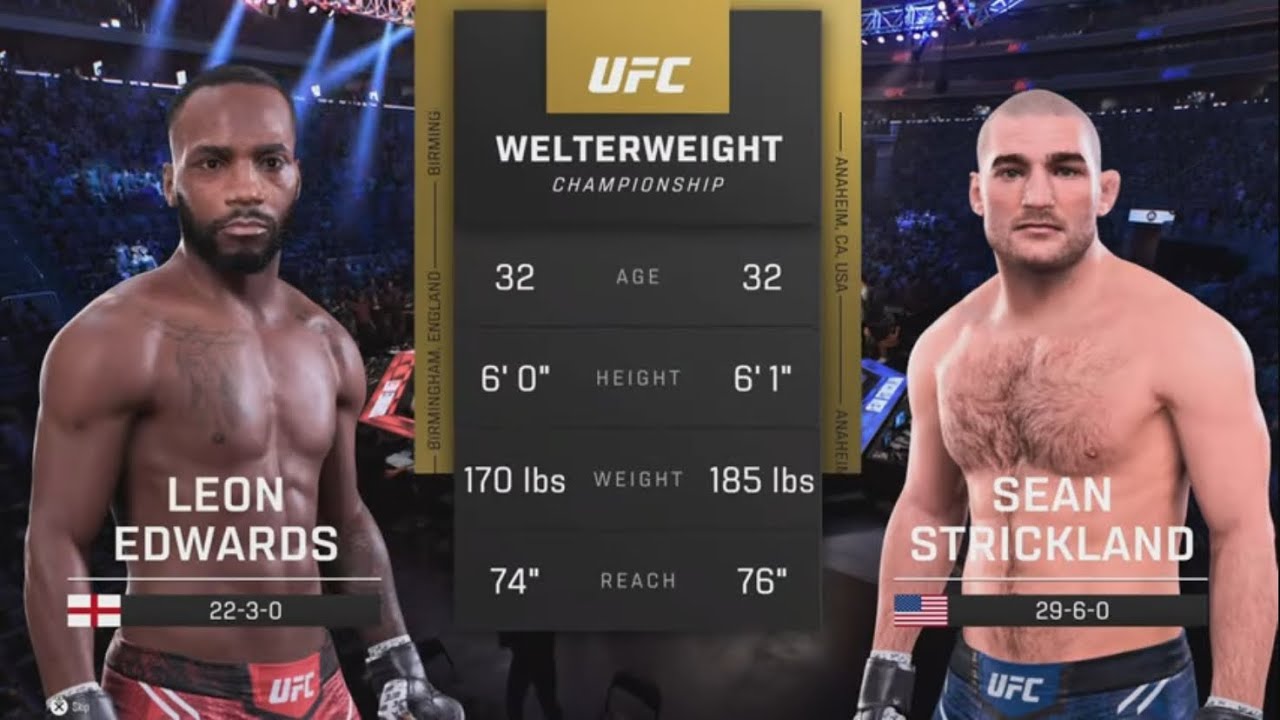 Leon Edward’s Vs Sean Strickland Full UFC Fight - YouTube