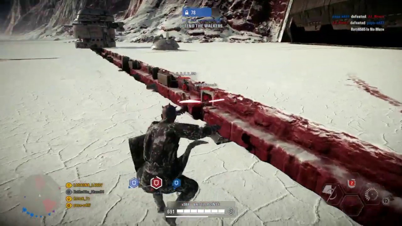 Battlefront 2 - Darth Maul 54 Killstreak on Crait! - YouTube