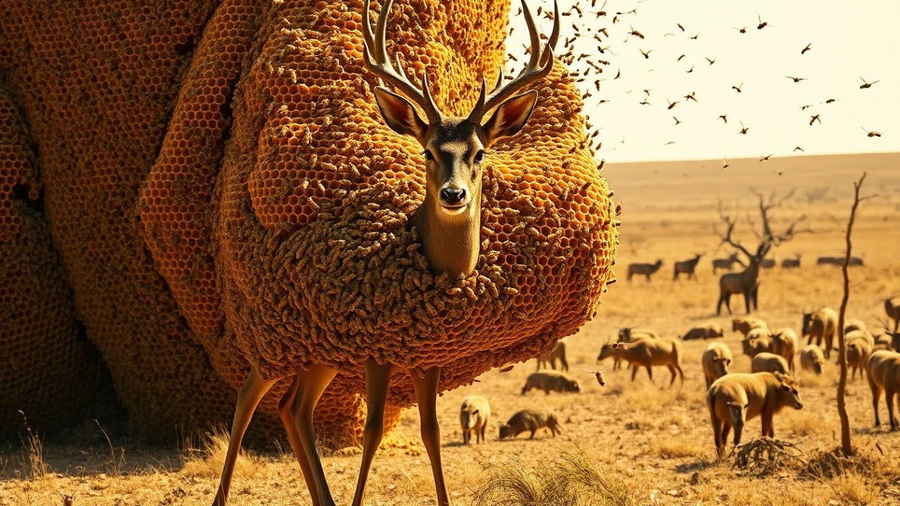 Deer Covered in Bees Runs Wild Again! Will Anyone Help This Time? (Part ...