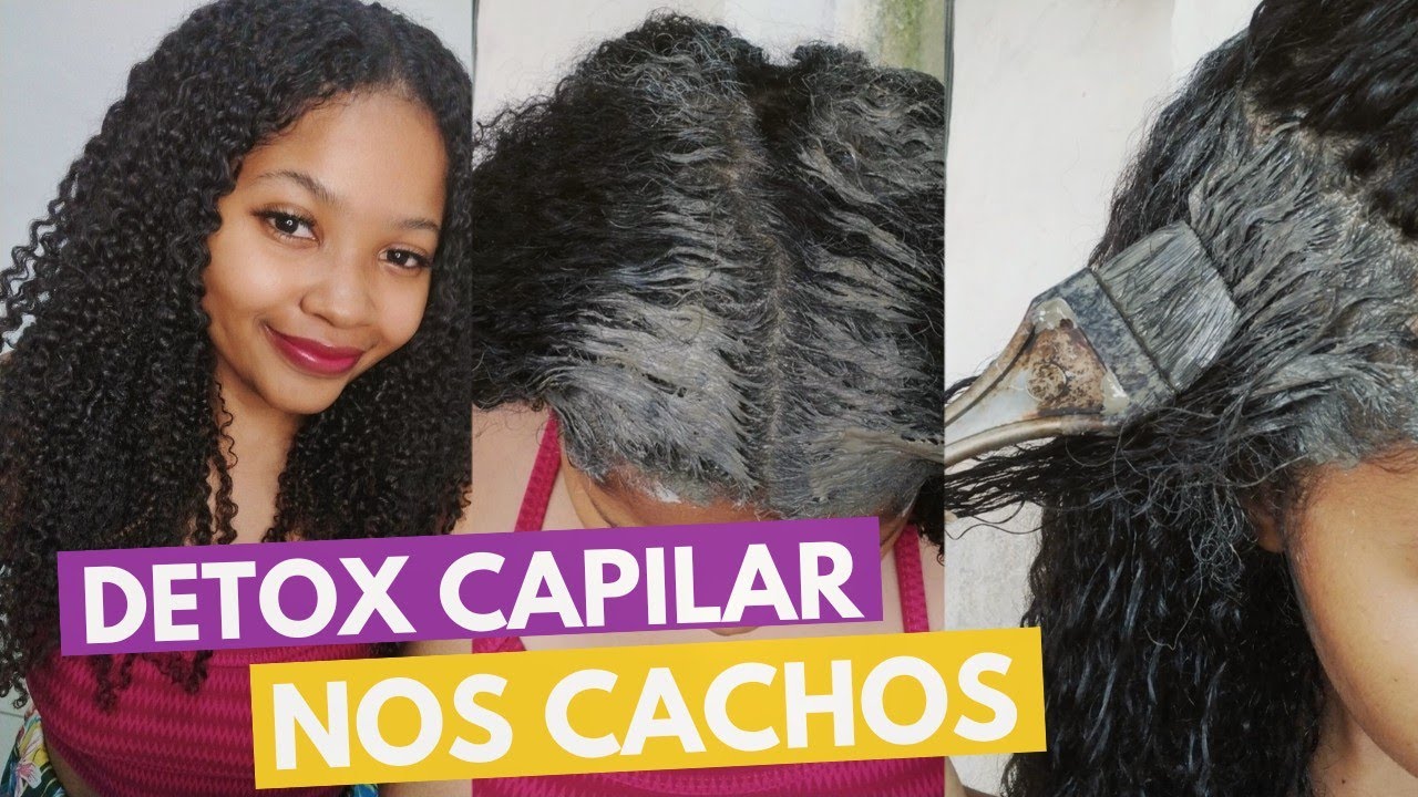 DETOX CAPILAR NOS MEUS CACHOS EM CASA + Rotina completa de tratamento ...