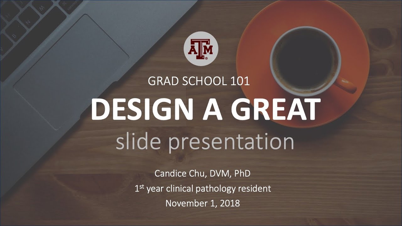 Grad School 101: Design a Great Slide Presentation - YouTube