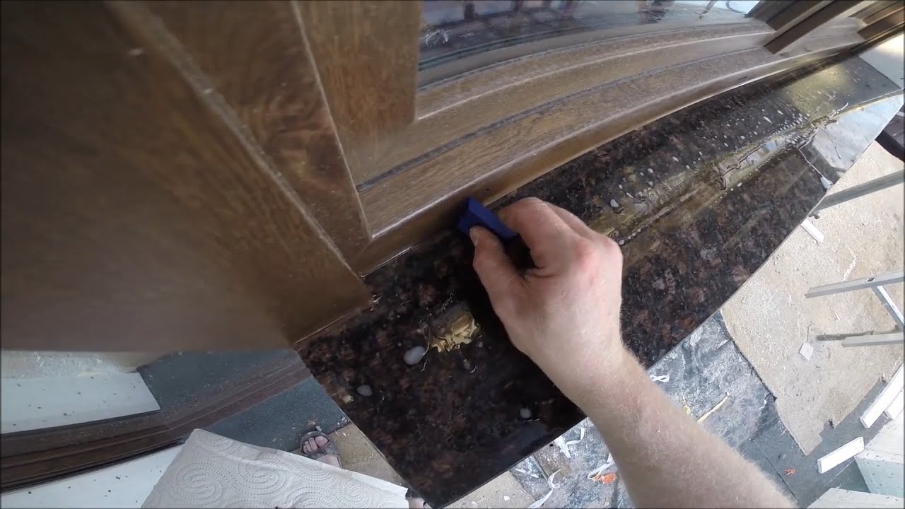 Silikon przy parapecie. Co Jak i Czym? Granitowy parapet TAN BROWN ...