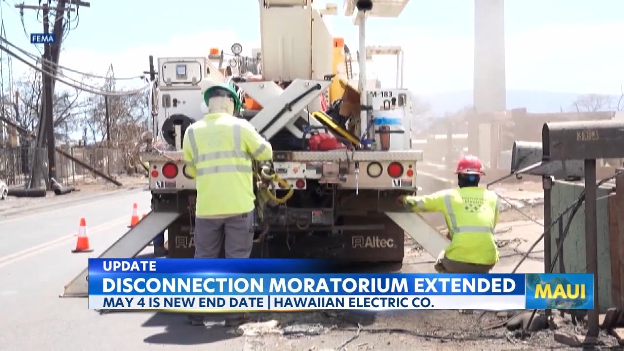 Hawaiian Electric extends disconnection moratorium for wildfire ...