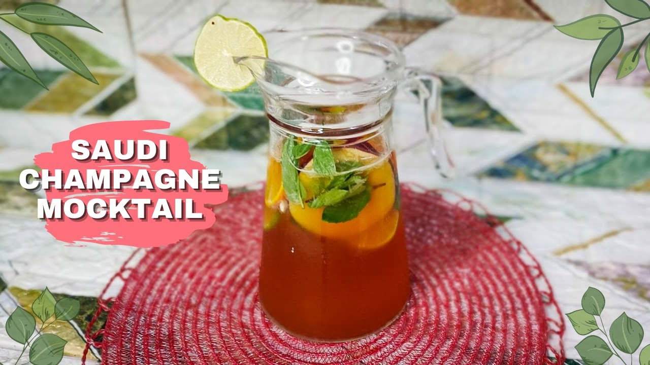 Saudi Champagne II Saudi Mocktail II Refreshing Drink!!!! - YouTube