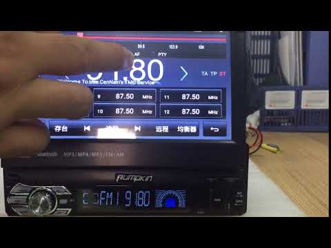 Pumpkin CN10 units how to save the radio stations - YouTube