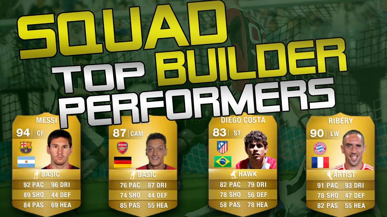 FIFA 14 SQUAD BUILDER BEST PERFORMERS IN THE LEAGUE ULTIMATE TEAM - YouTube