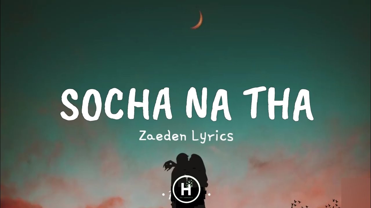 Socha Na Tha (Lyrics) - Zaeden - YouTube