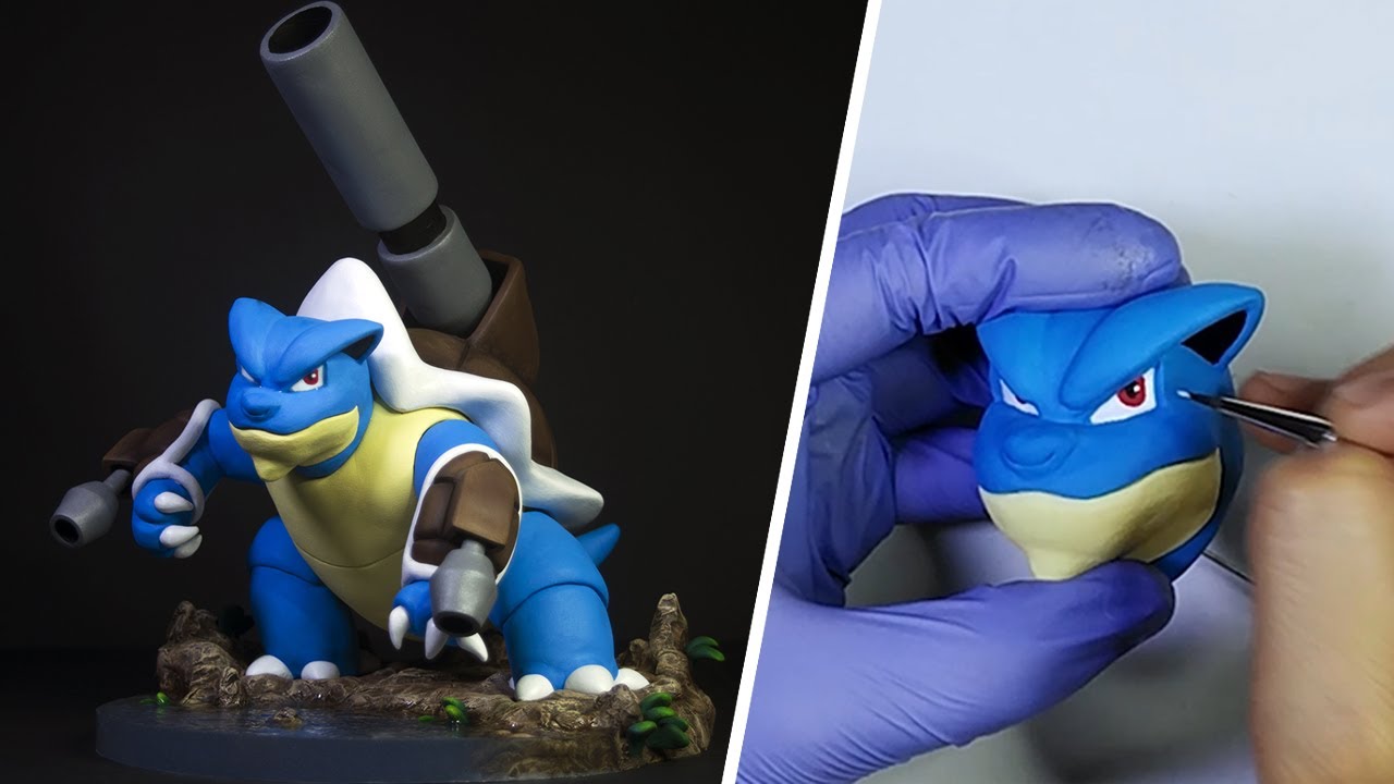 Sculpting MEGA BLASTOISE | POKEMON Clay Art - YouTube