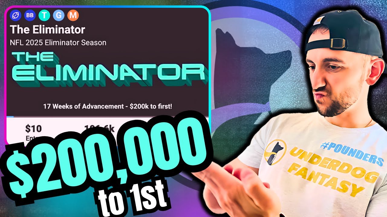 The ELIMINATOR Strategy, WIN THE COIN FLIP | Underdog Fantasy Live Draft - YouTube