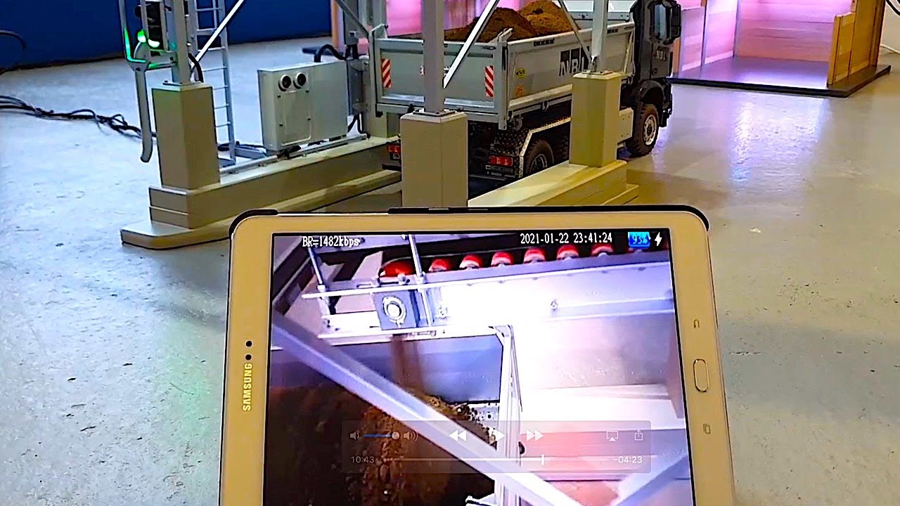 MEGA RC TRUCK video monitored Silo Plant for the RC construction site ...