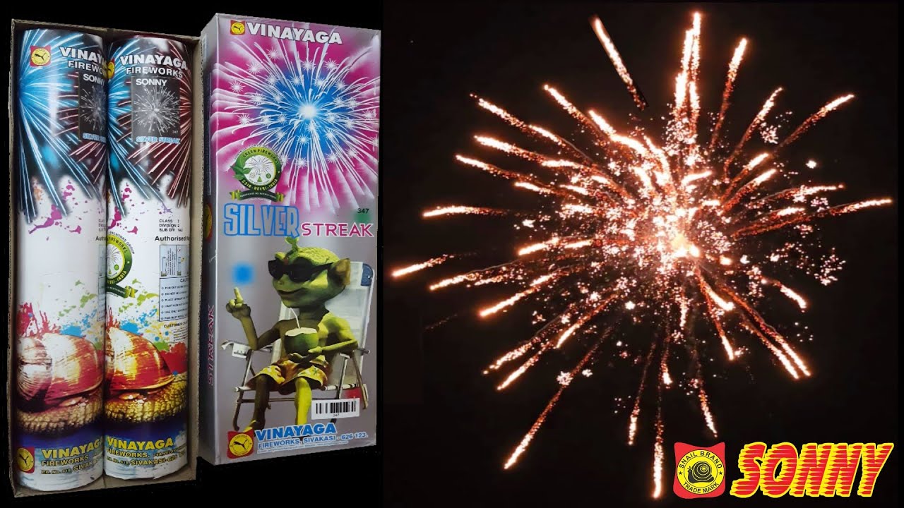 SONY FIREWORKS 👑 SILVER STREAK 🤷‍♀️ Skyshot Testing 💥 VINAYAGA ...