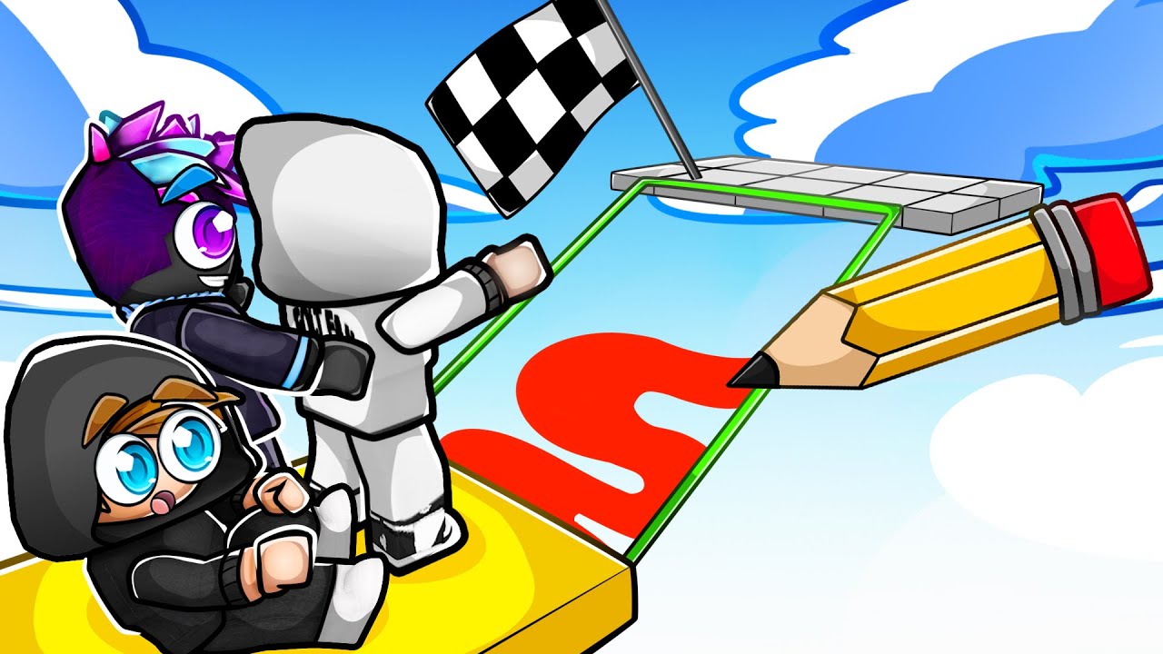 TMF Plays Roblox Draw Obby! - YouTube