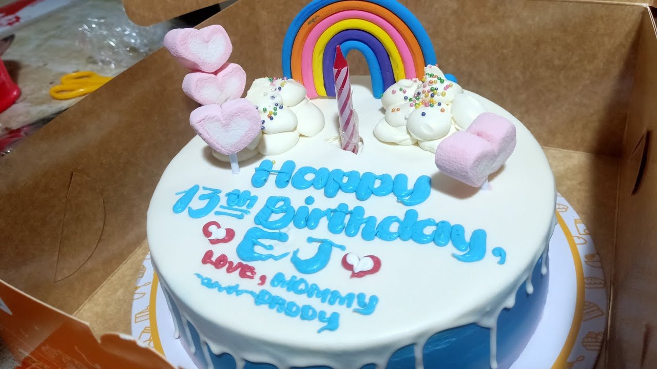 LEMON SQUARE BIRTHDAY CAKE - YouTube