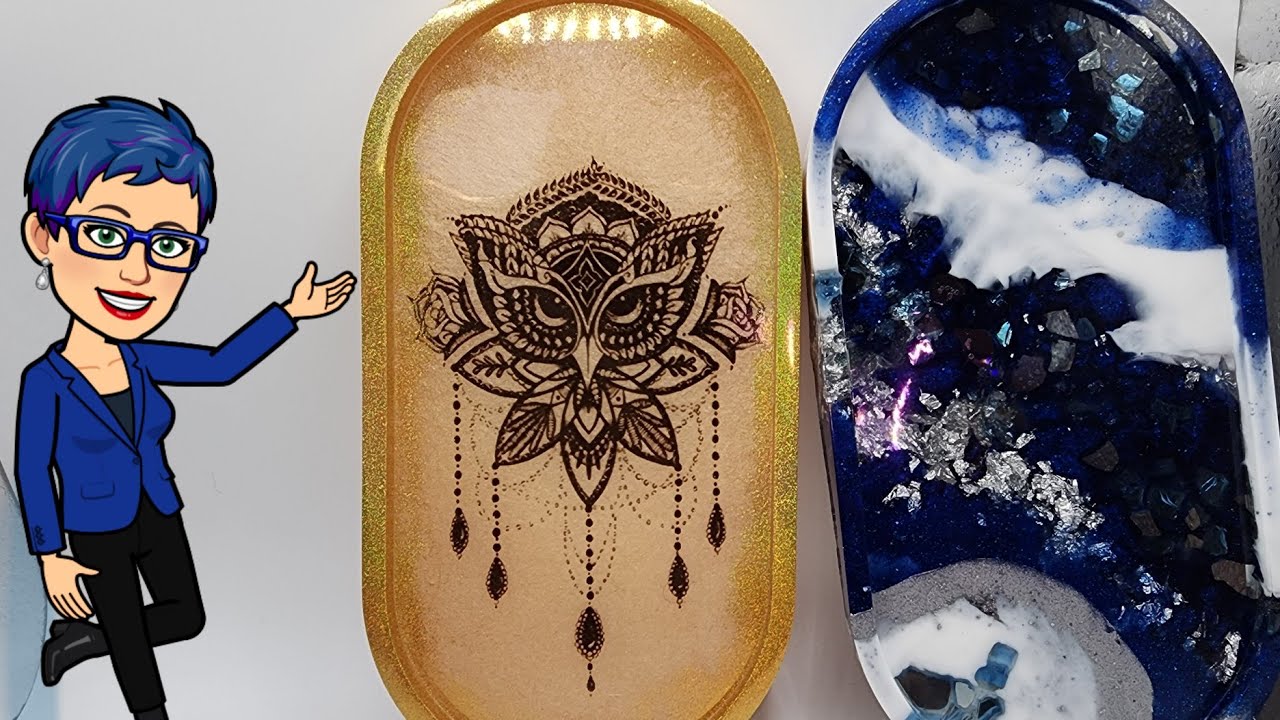 I'm back from the dead LOL. Let's make 2 different trinket trays using ...