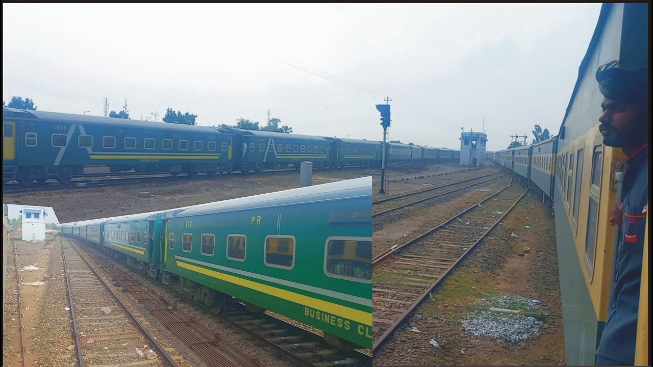 Two very Famous trains running in parallel and giving a perception of ...