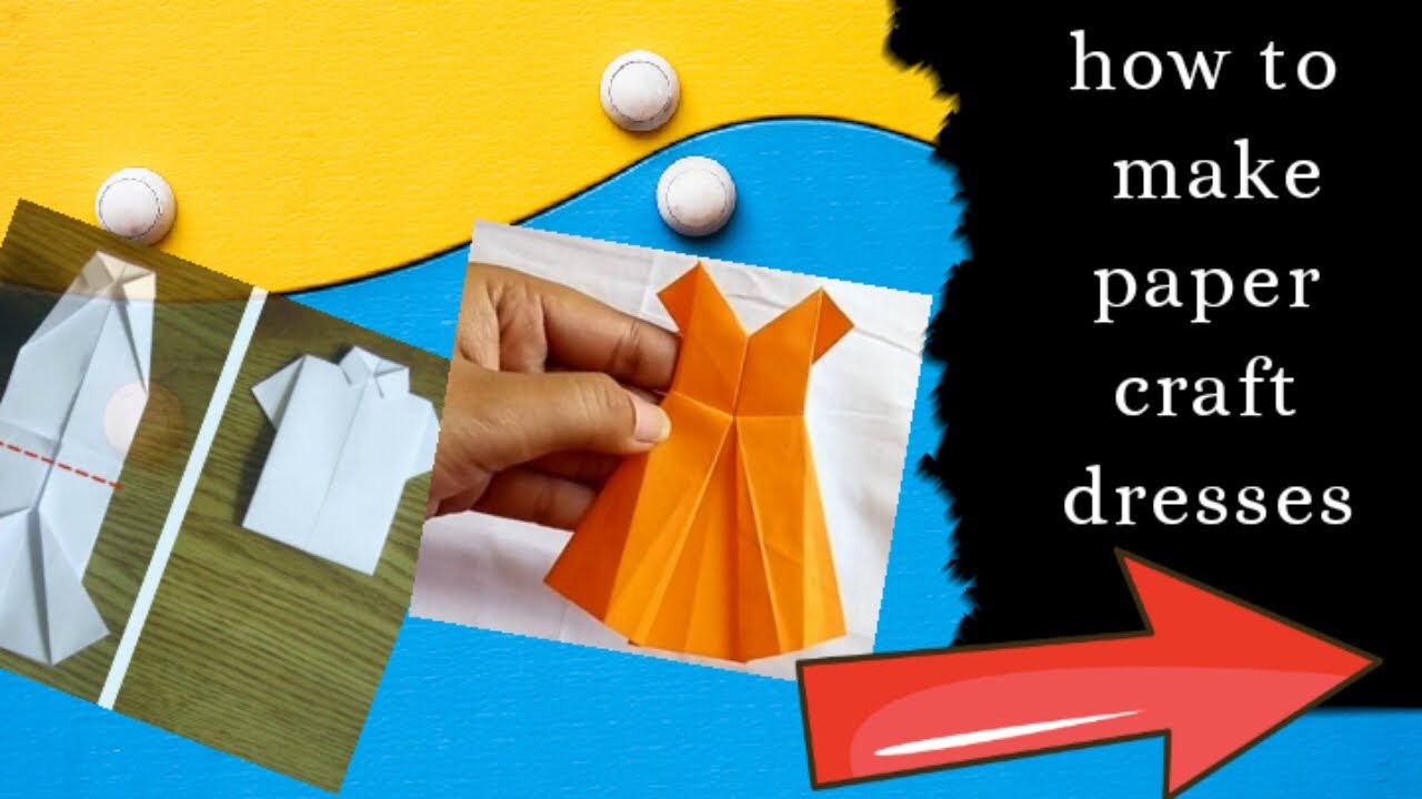 How to make easy paper dresses - YouTube