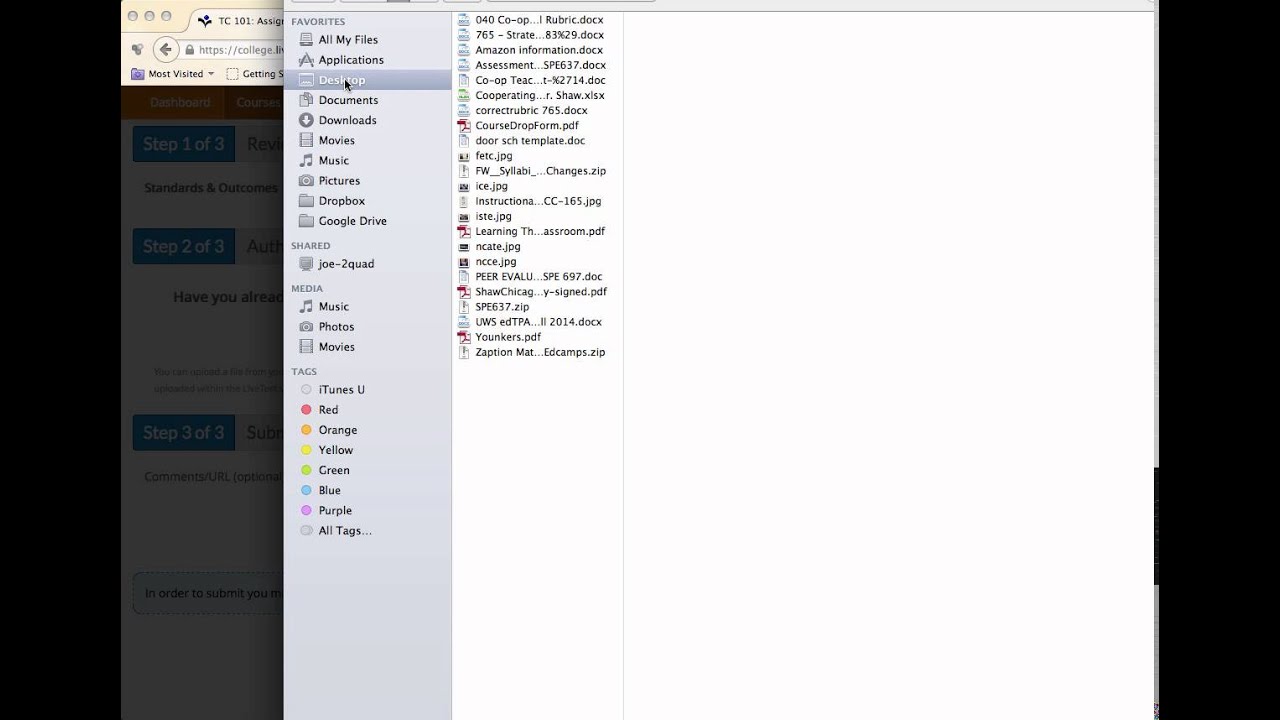 Uploading an Assignment to LiveText - YouTube