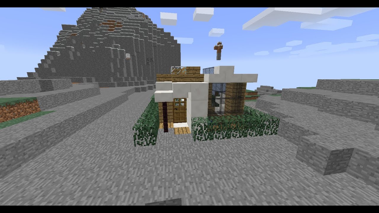 Minecraft Modern Builds! #1 6x6 house! - YouTube
