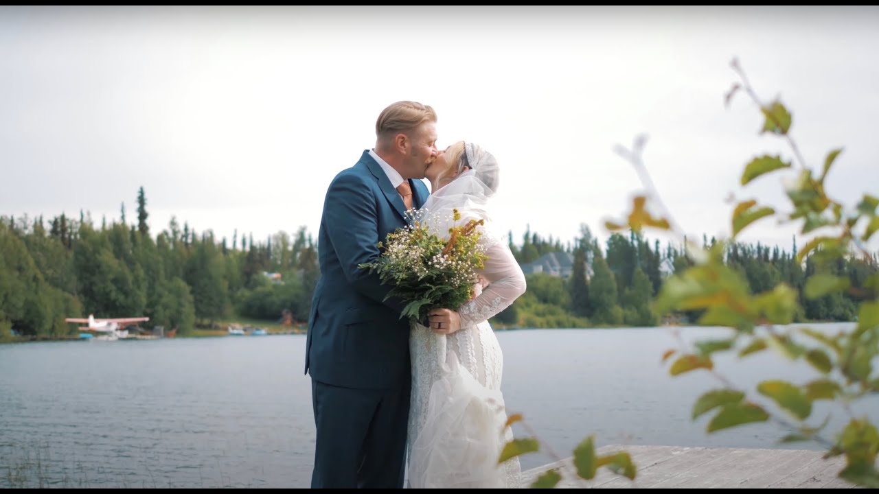 Jennifer & Eric | Groom arrives to his wedding by plane - YouTube