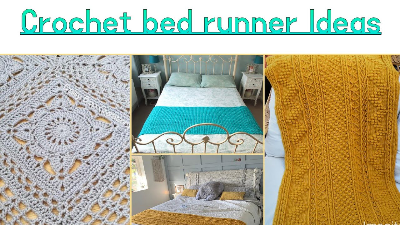| Crochet bed runners patterns | DIY crochet bed runner Ideas | crochet ...