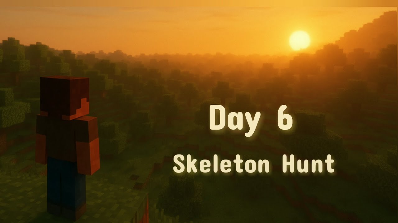 Skeleton Hunt ~ Another Day in Minecraft - Day 6 - YouTube