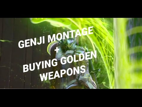 Genji Montage (Getting my golden weapons) - Overwatch - YouTube