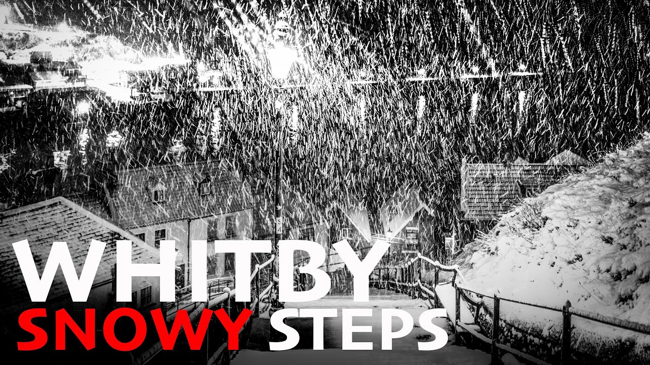 Whitby 199 Steps Snow - YouTube