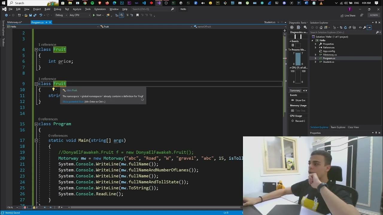 Part4 - AAST Advanced Programming (CC319) 7th Revision namespace. - YouTube