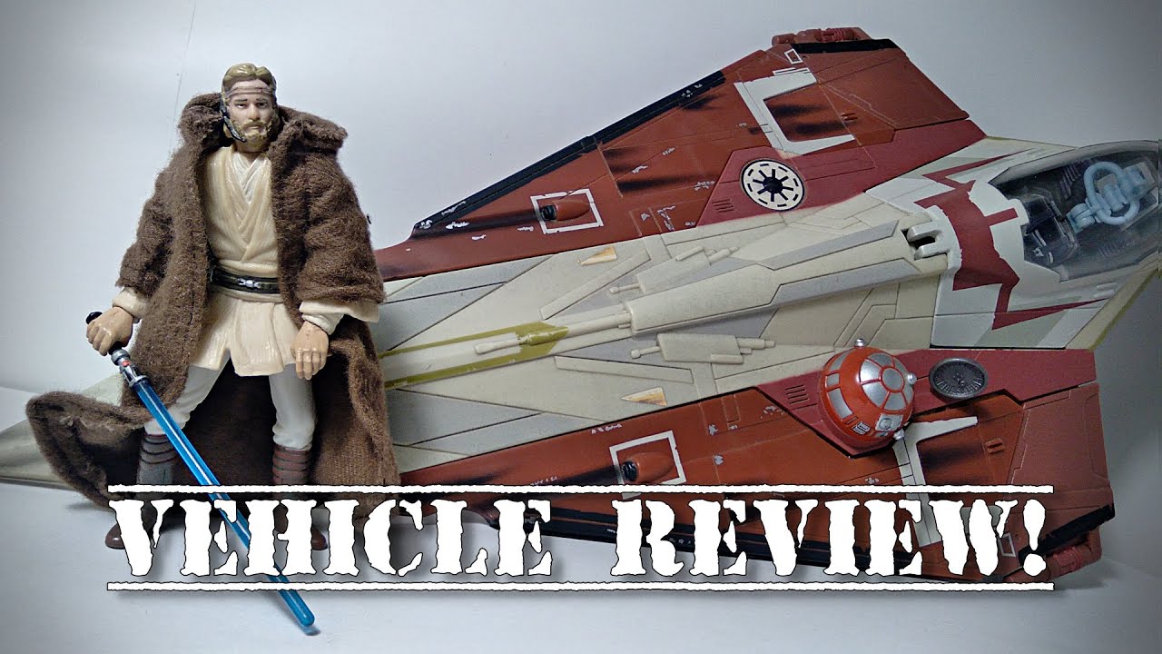 Obi-Wan Kenobi's Jedi Starfighter Star Wars Action Figure Vehicle ...
