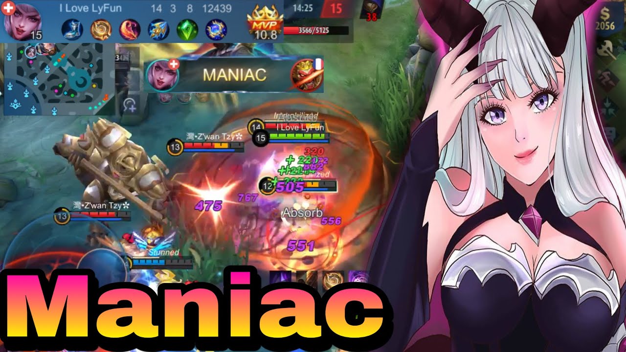 MANIAC - ALICE BEST BUILD 2021 | TOP GLOBAL ALICE FULL GAMEPLAY | ALICE ...