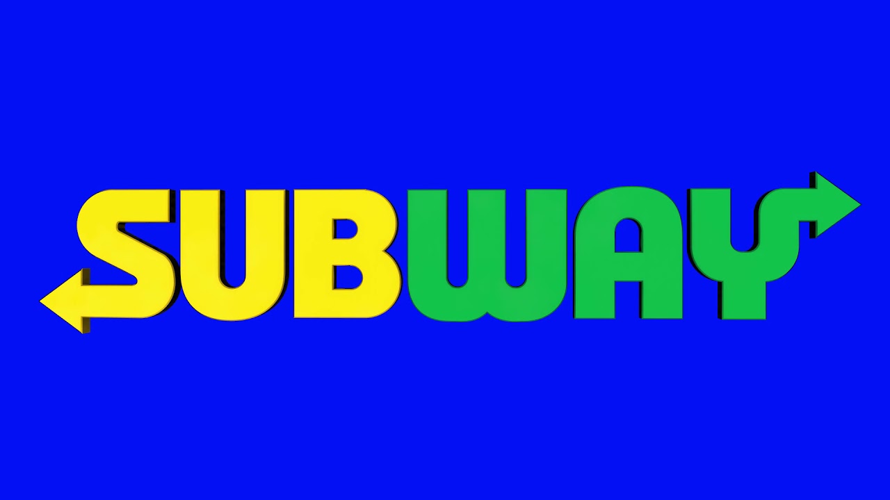 Subway New Blue Screen Logo Loop Chroma Animation - YouTube