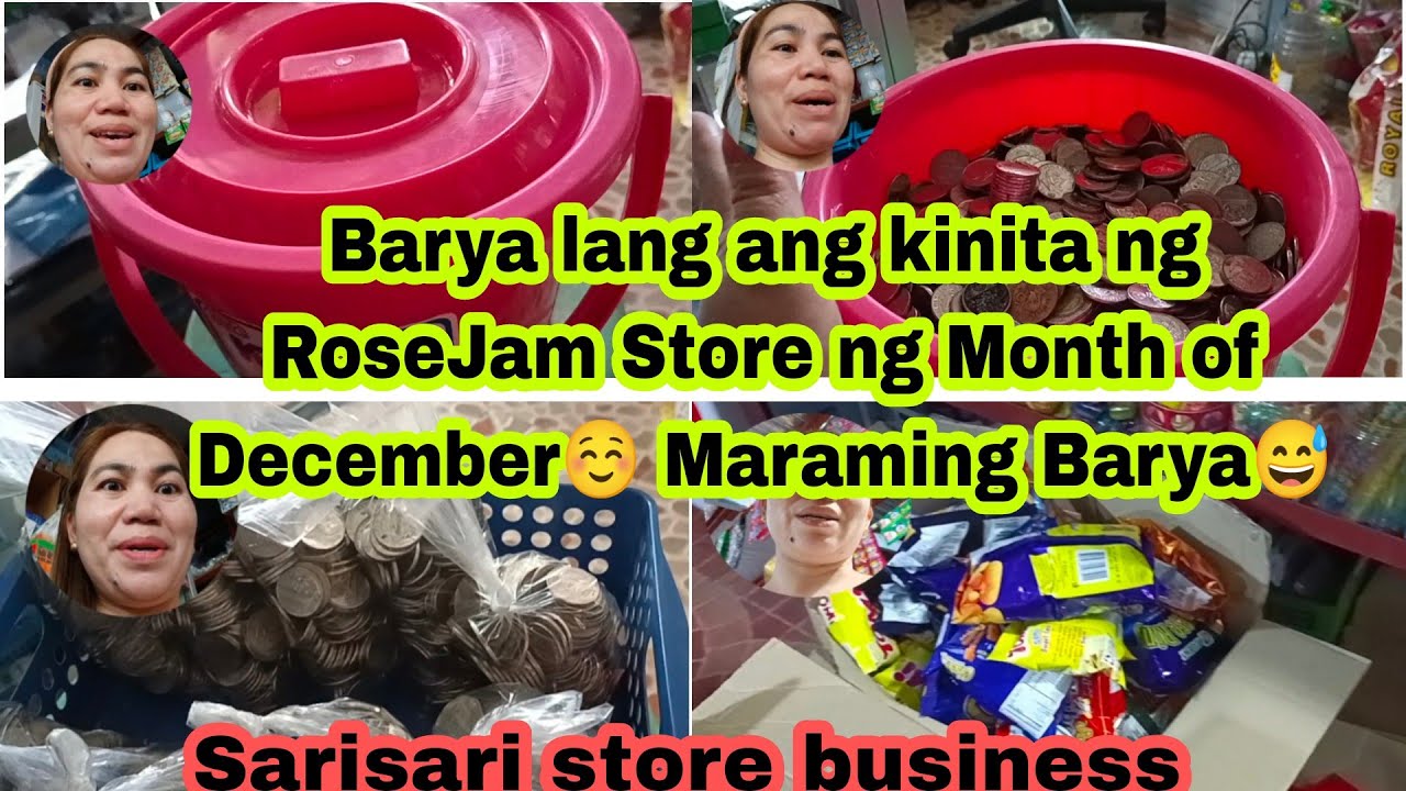 Isang Balde na mga Barya Malinaw na Kita ng RoseJam Store Noong Holiday ...