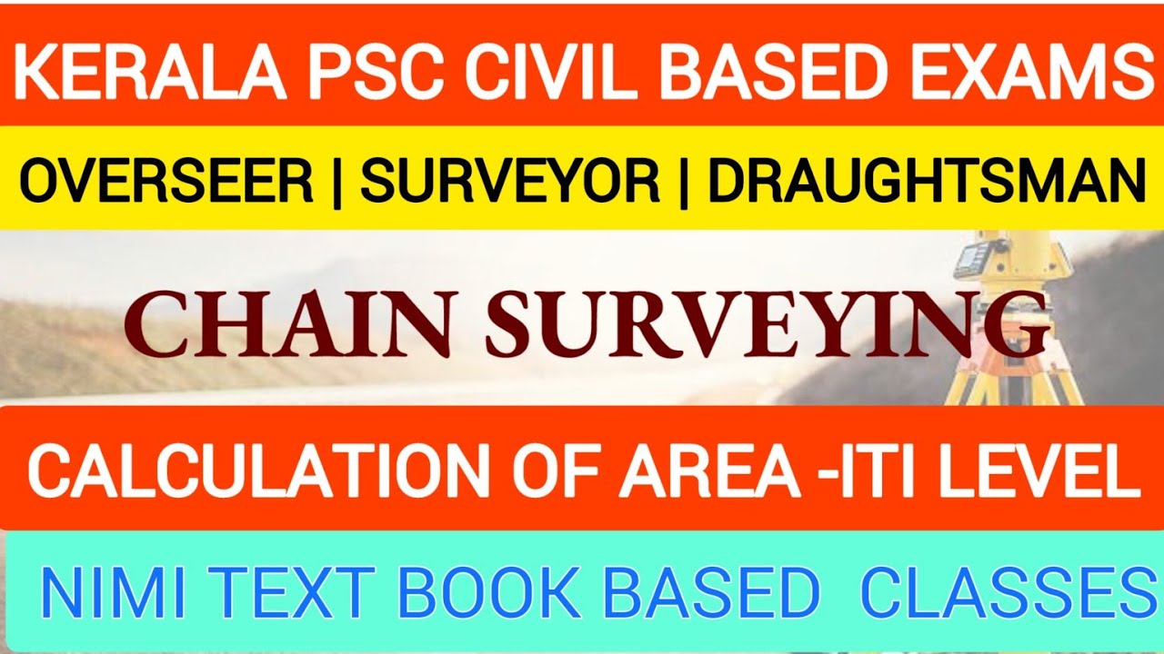 CALCULATION OF AREA CHAIN SURVEYING ITI LEVEL KERALA PSC SURVEYOR ...