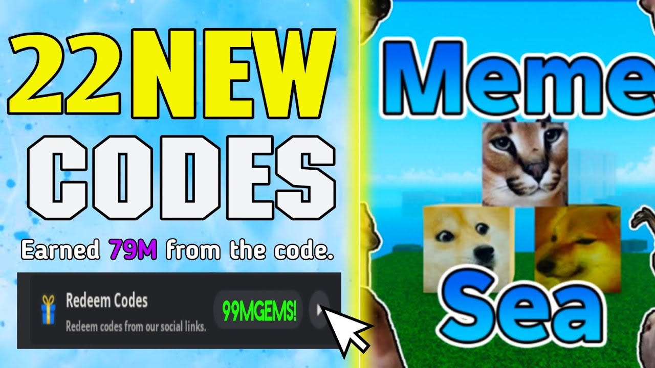 *NEW CODES* ALL WORKING CODES IN MEME SEA 2024 SEPTEMBER | ROBLOX MEME ...